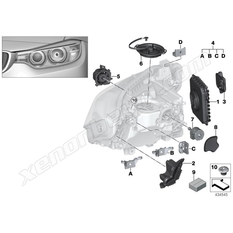 BMW F30 Lci Led Headlight Control Unit