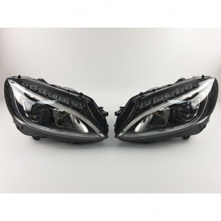 Mercedes W205 Orjinal Sağ+Sol Led Far Takımı A2059067303 A2059067403
