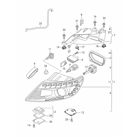 Audi Q7 2009-2015 Led Headlight Conrol Unit - 4L0941329